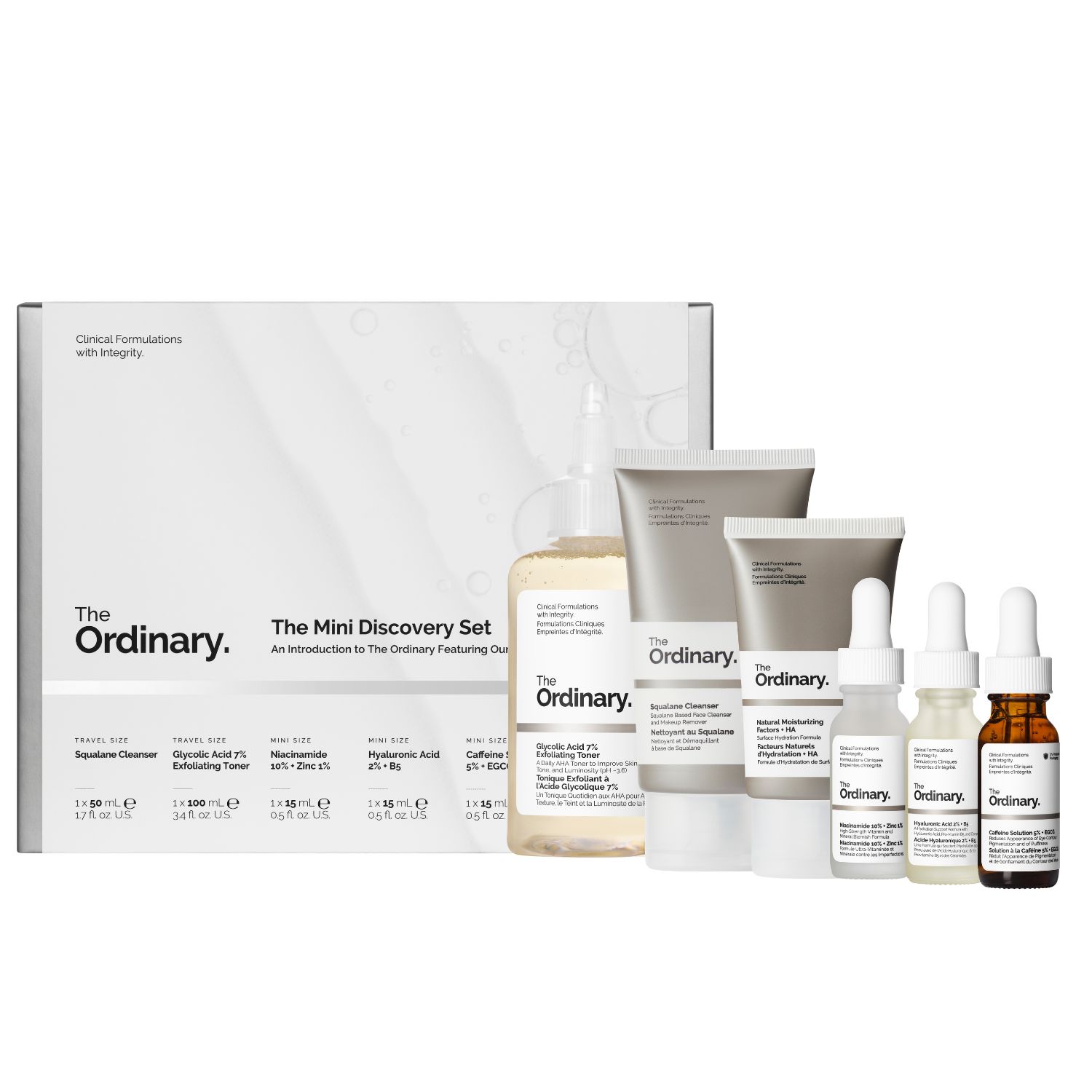 THE O. MINI DISCOVERY SET (SET DE PRODUCTOS ESENCIALES PARA CUIDADO DE ...